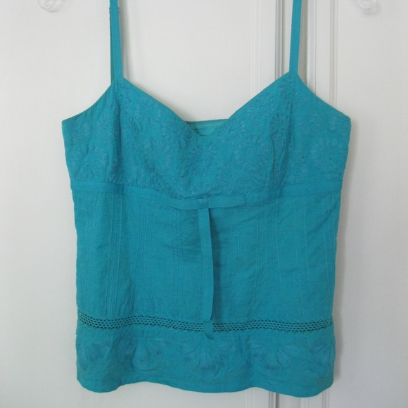 DS Petite | Tops | Vintage Ds Petite Cami Top Turquoise Sz Xs | Poshmark